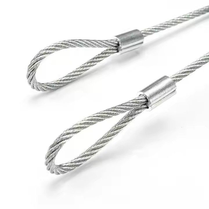 70# 72# 80# Wire Rope Sling Assembly For Lifting With Eye Loop Both End