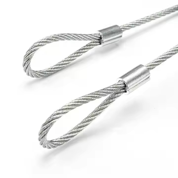 70# 72# 80# Wire Rope Sling Assembly For Lifting With Eye Loop Both End