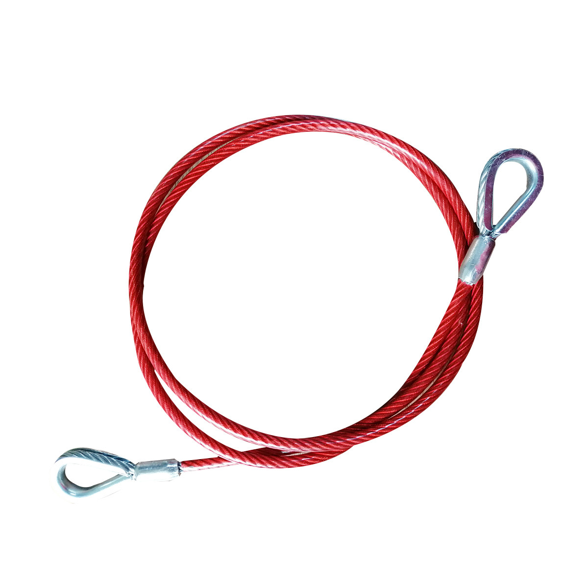 Two Ends Steel Wire Rope Sling Assembly 7x19 Construction With Thimble